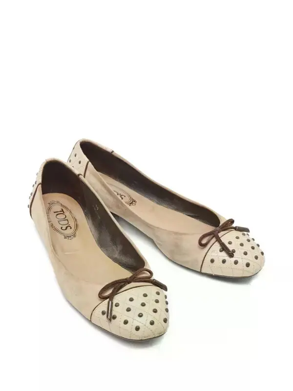 TOD'S Stud-embellished Ballet Flats