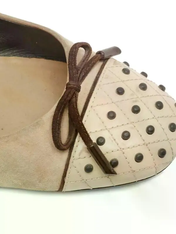 TOD'S Stud-embellished Ballet Flats