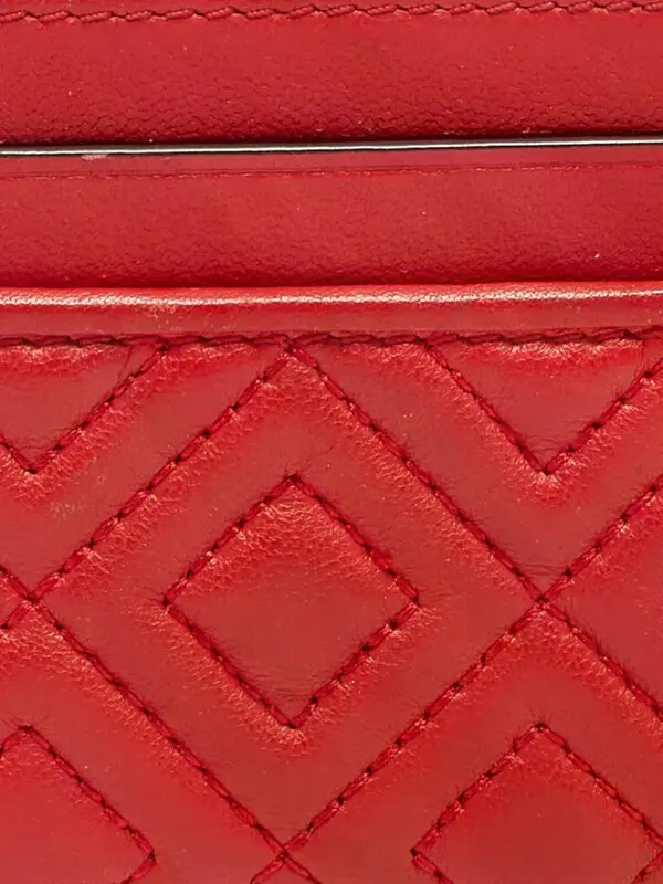 Tory Burch Pre-owned Quilted Leather Card Holder