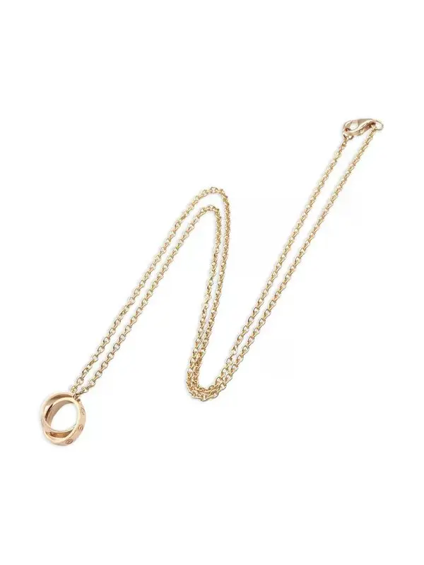 CARTIER 18k Gold Baby Love Necklace - Pink