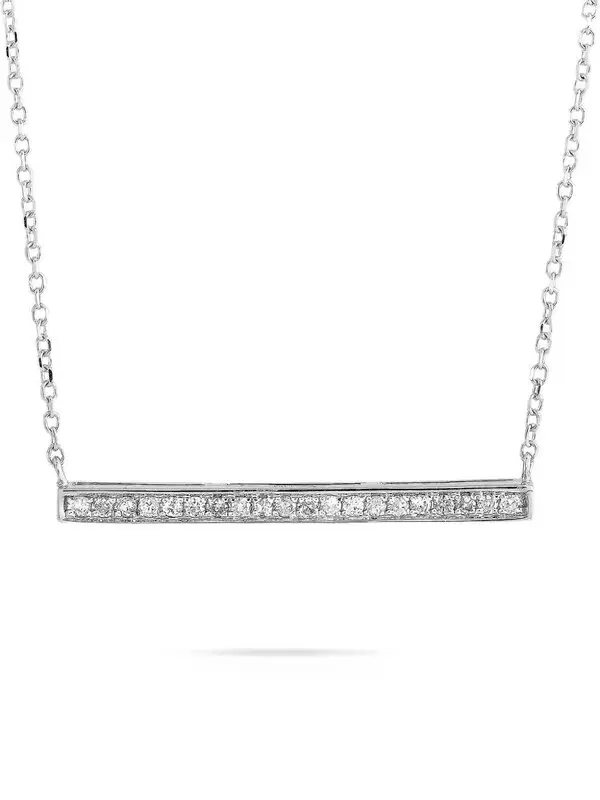 LB EXCLUSIVE 14k Gold Diamond Necklace - White