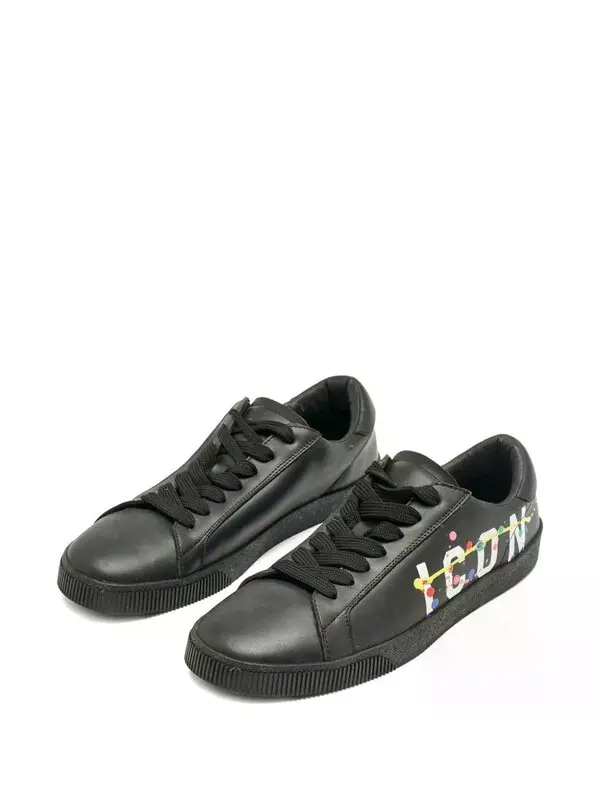 Dsquared2 Logo-print Leather Sneakers