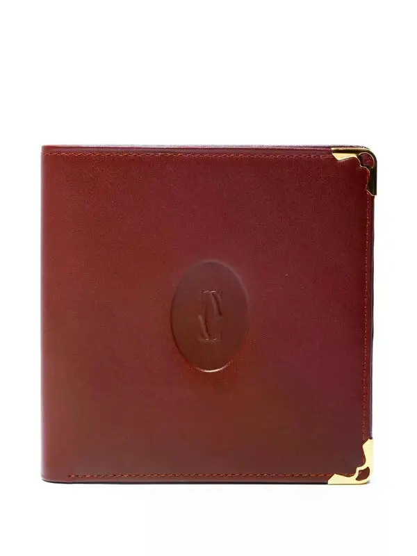 CARTIER 2000s Must Leather Wallet - Red