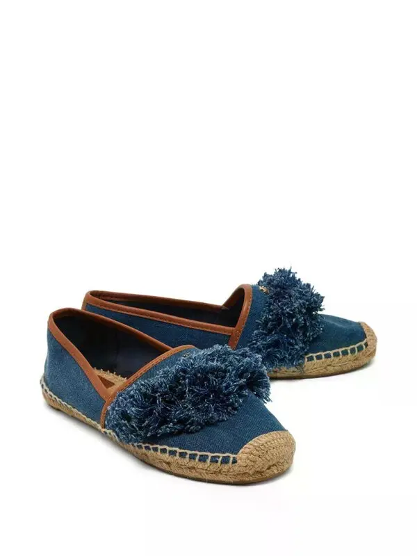 Tory Burch Fringed Canvas Espadrilles