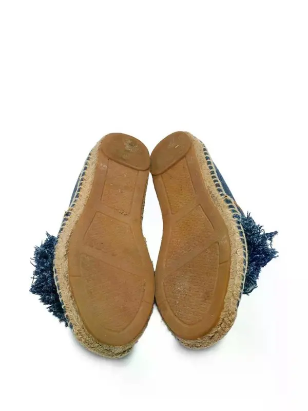 Tory Burch Fringed Canvas Espadrilles