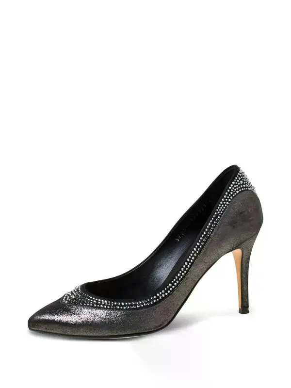 GINA 85mm Leather Pumps