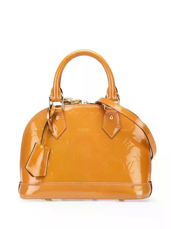 LOUIS VUITTON Monogram Vernis Alma Bb Satchel