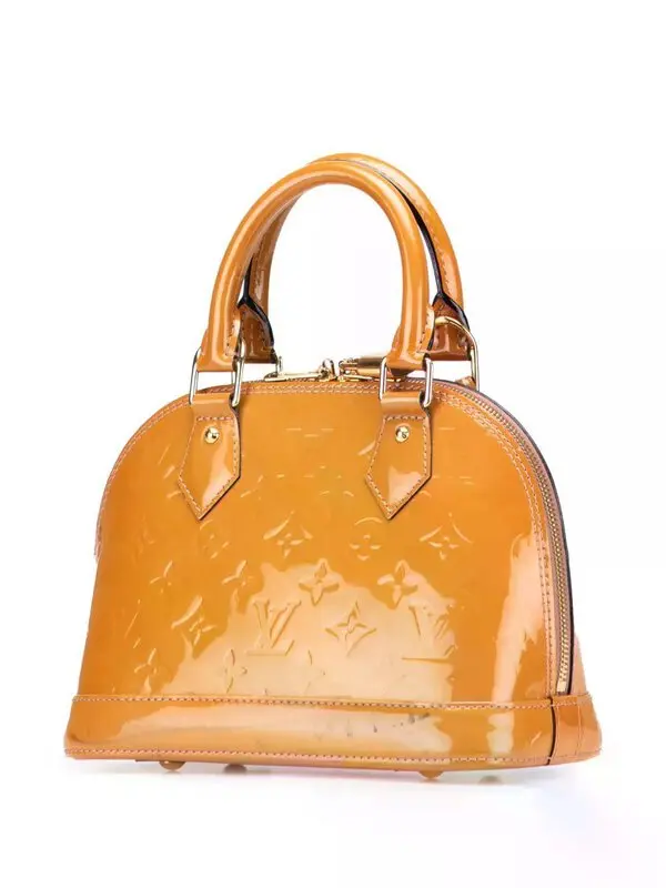 LOUIS VUITTON Monogram Vernis Alma Bb Satchel