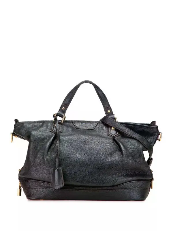 LOUIS VUITTON 2010 Monogram Mahina Stellar Pm Satchel - Black