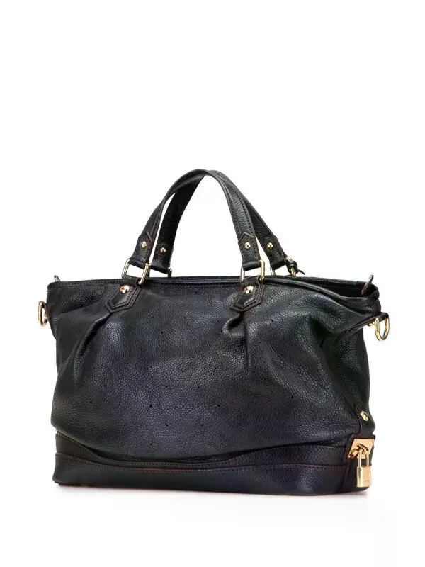 LOUIS VUITTON 2010 Monogram Mahina Stellar Pm Satchel - Black