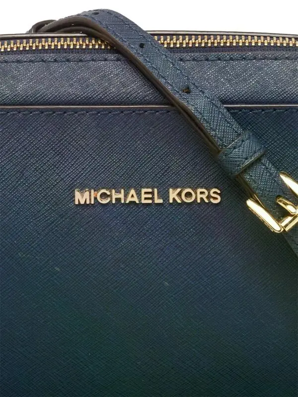Michael Kors Logo-lettering Crossbody Bag - Blue