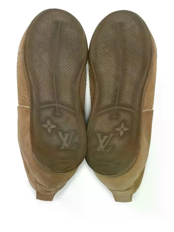 LOUIS VUITTON Suede Lace-up Sneakers