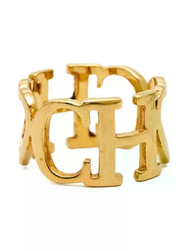 Carolina Herrera Monogram Ring - Gold