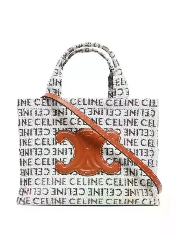 Celine Cabas Thais Tote Bag - White