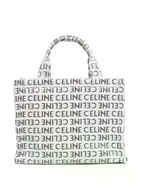 Celine Cabas Thais Tote Bag - White