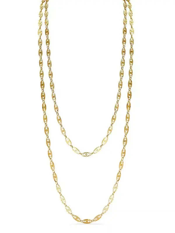 PRAGNELL Belle Epoque Oval Link Chain Necklace - Gold