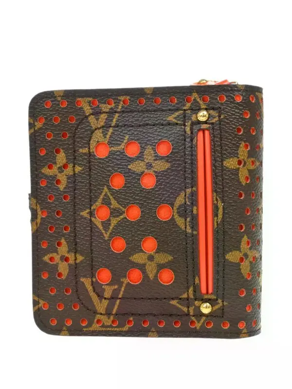 LOUIS VUITTON 2006 Monogram Perfo Compact Zip Wallet