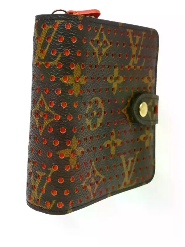 LOUIS VUITTON 2006 Monogram Perfo Compact Zip Wallet