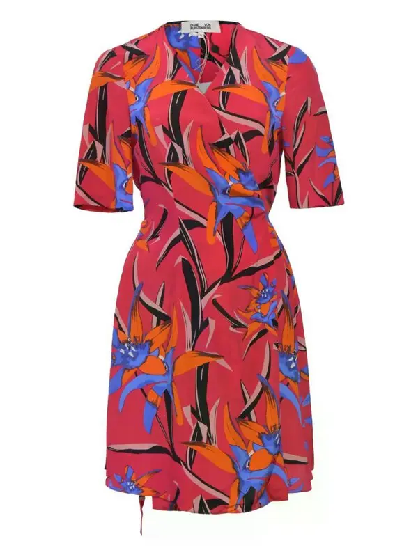 Diane Von Furstenberg Printed Wrap Dress