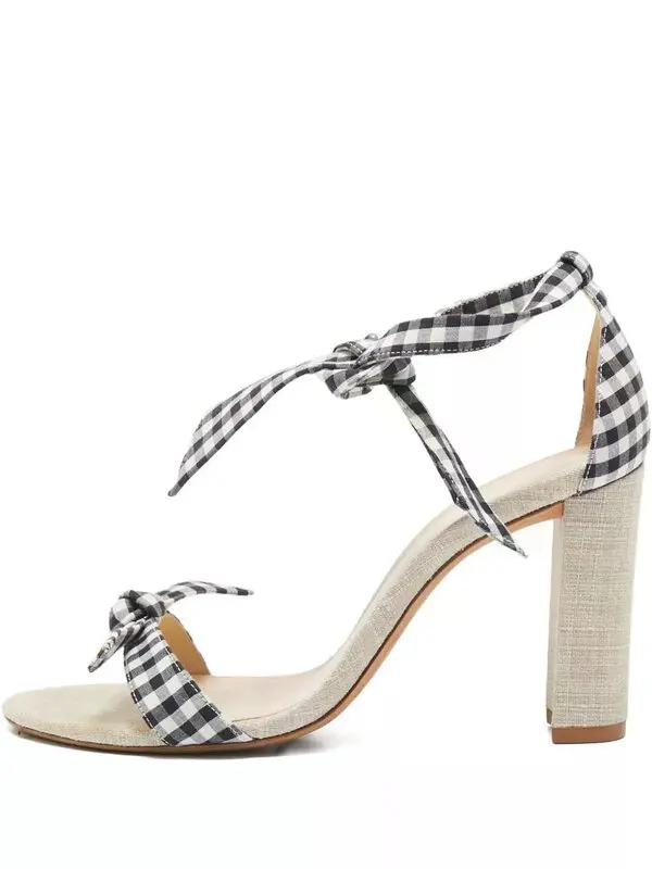 ALEXANDRE BIRMAN 100mm Gingham Heeled Sandals