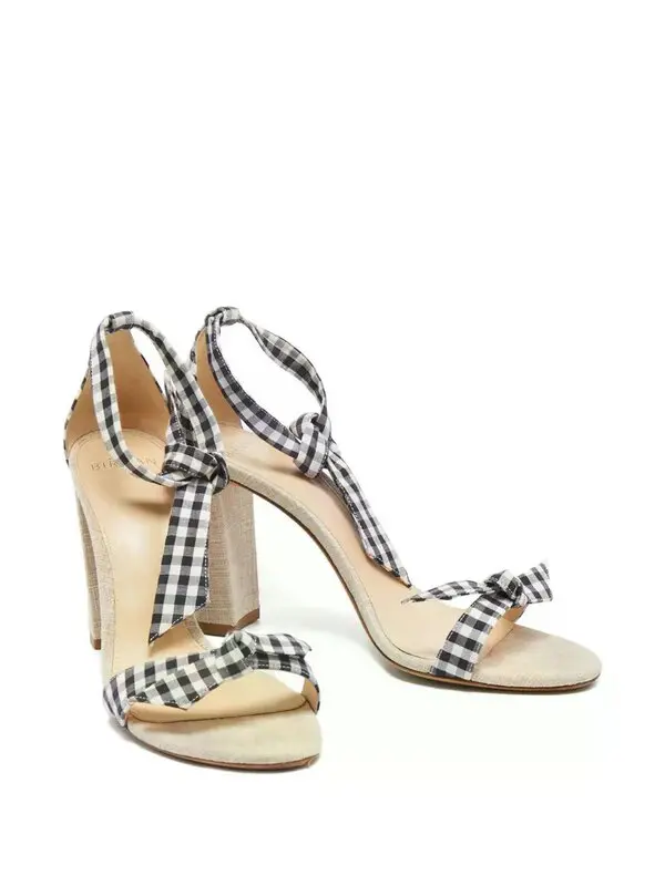 ALEXANDRE BIRMAN 100mm Gingham Heeled Sandals