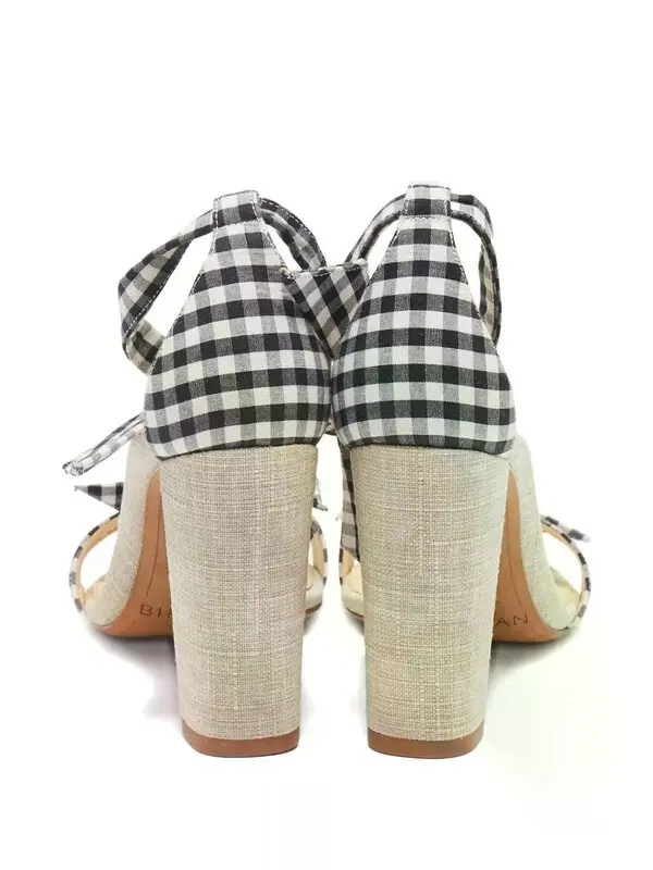 ALEXANDRE BIRMAN 100mm Gingham Heeled Sandals