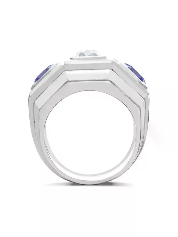RENE BOIVIN Art Deco Sapphire And Diamond Ring