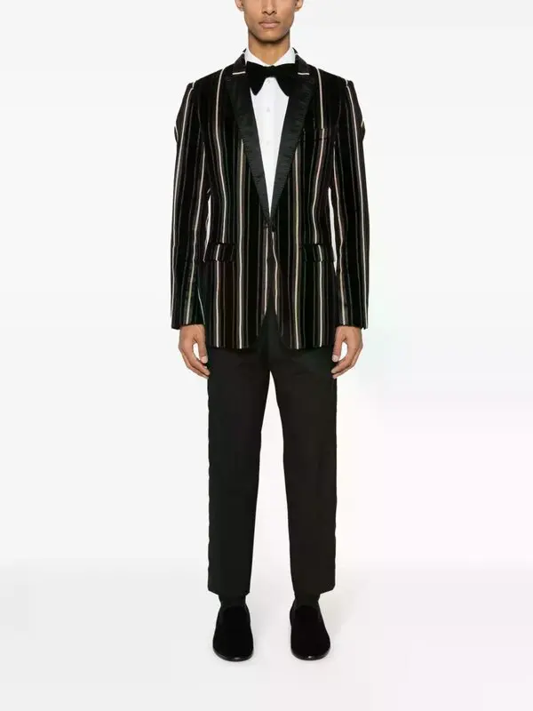 Dolce & Gabbana 2000s Peaked Lapels Striped Blazer