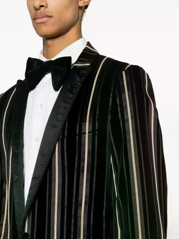Dolce & Gabbana 2000s Peaked Lapels Striped Blazer