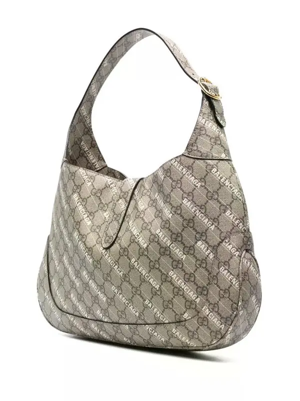 Gucci The Hacker Project Gg Supreme Jackie 1961 Tote Bag - Neutrals