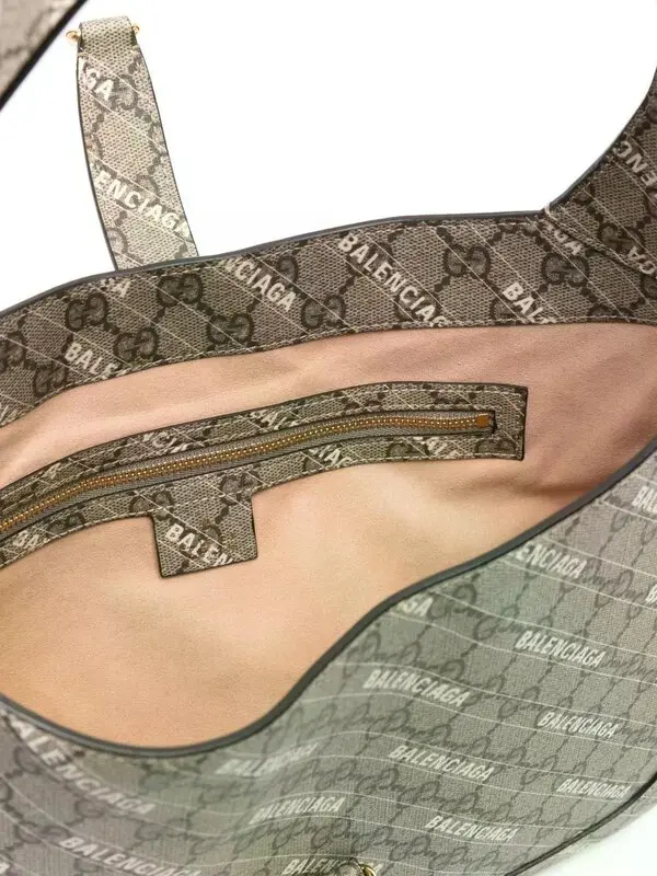 Gucci The Hacker Project Gg Supreme Jackie 1961 Tote Bag - Neutrals
