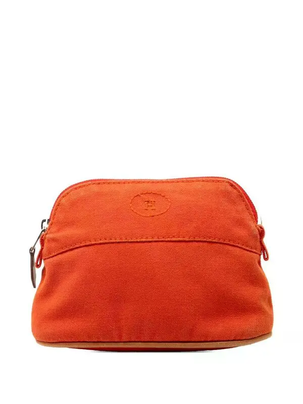 Hermès Toile Bolide Mini Pouch - Orange