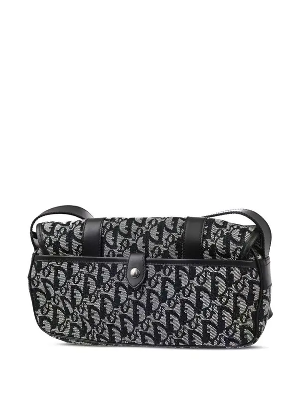 Dior 2003 Trotter Shoulder Bag - Black