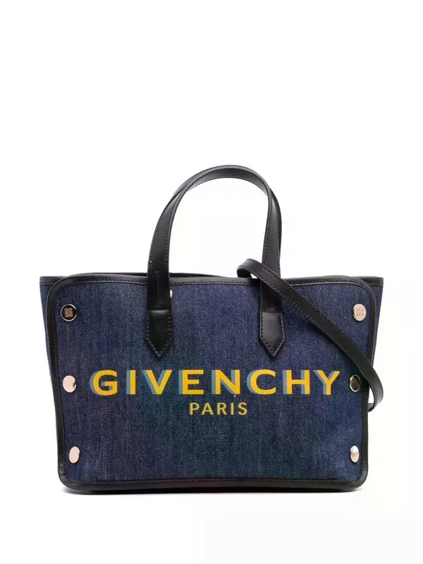 Givenchy 2020 Mini Denim Bond Shopper Tote Satchel