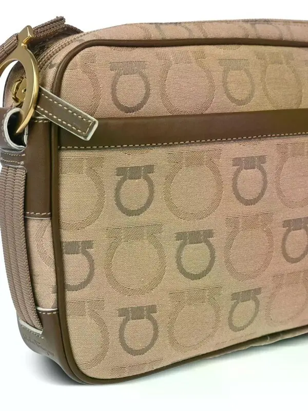 FERRAGAMO 1990-2000s Gancini-jacquard Shoulder Bag