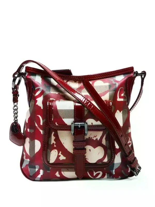 Burberry Heart Nova Check Shoulder Bag