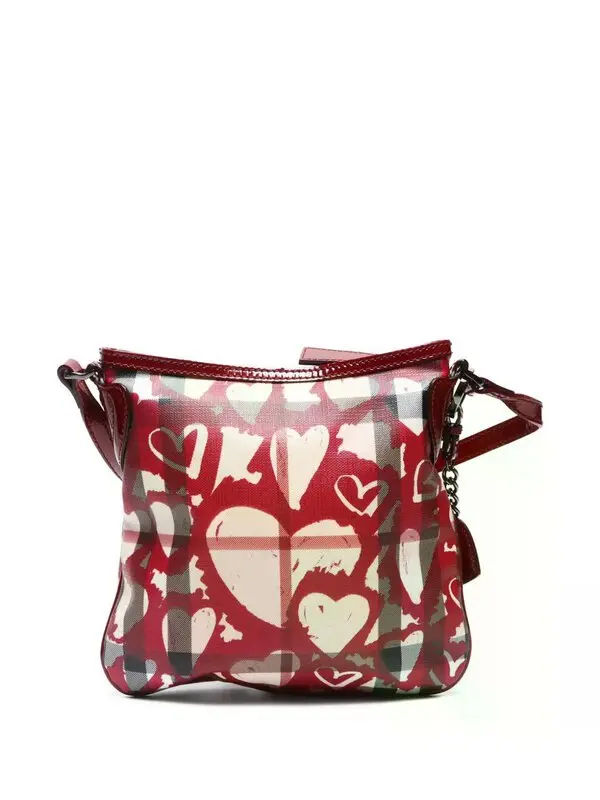 Burberry Heart Nova Check Shoulder Bag