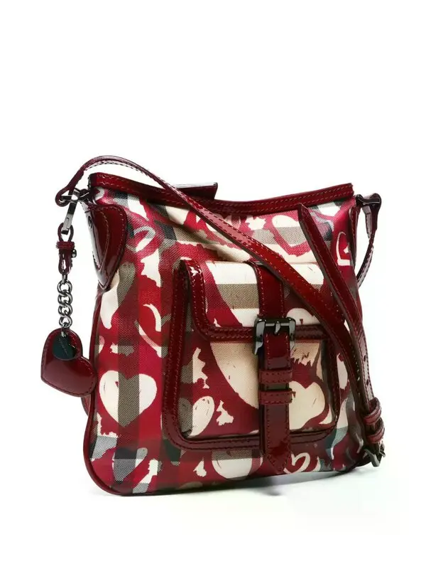 Burberry Heart Nova Check Shoulder Bag