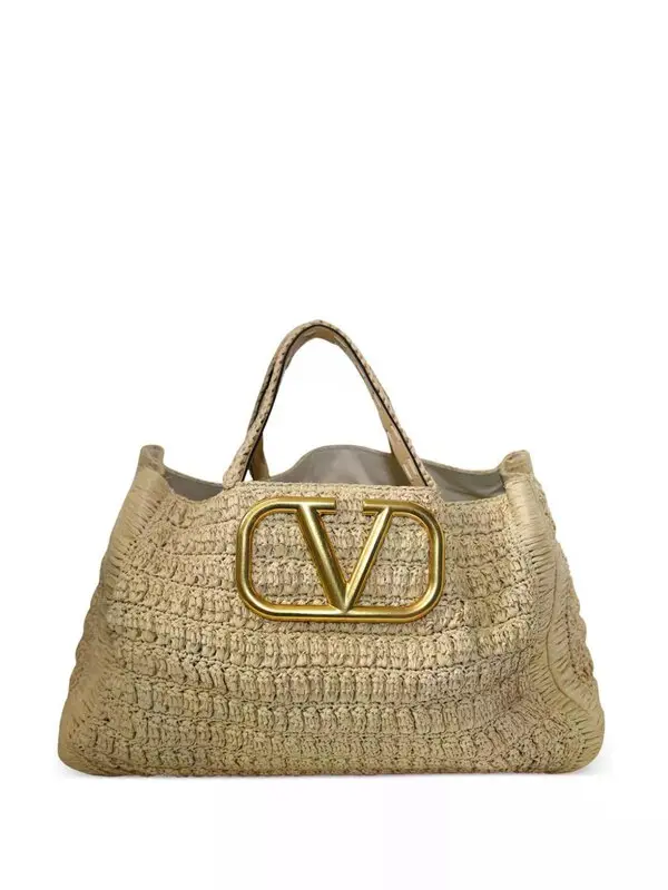 Valentino Garavani Vlogo Signature Crochet Tote Bag