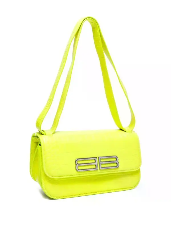 Balenciaga Gossip Crocodile-effect Shoulder Bag