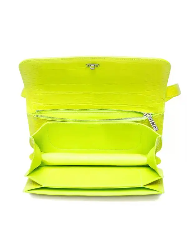 Balenciaga Gossip Crocodile-effect Shoulder Bag