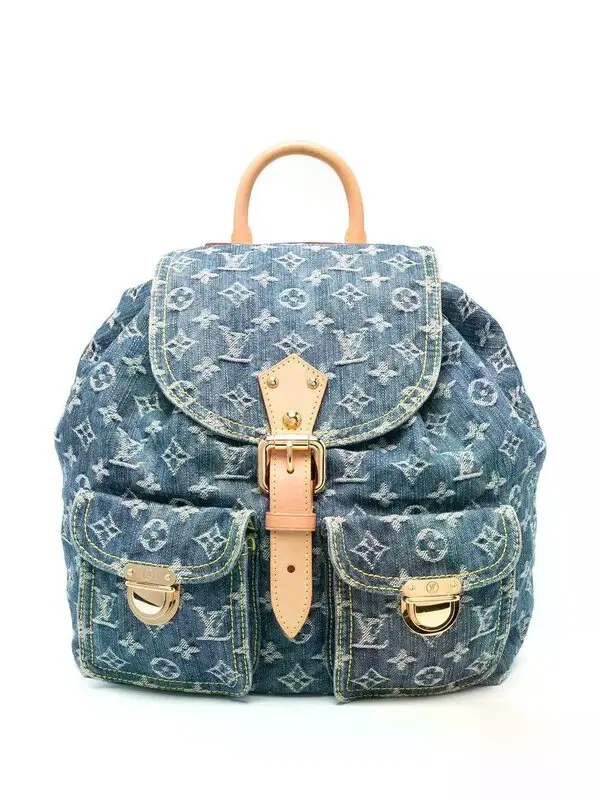 LOUIS VUITTON 2003 Monogram Denim Backpack
