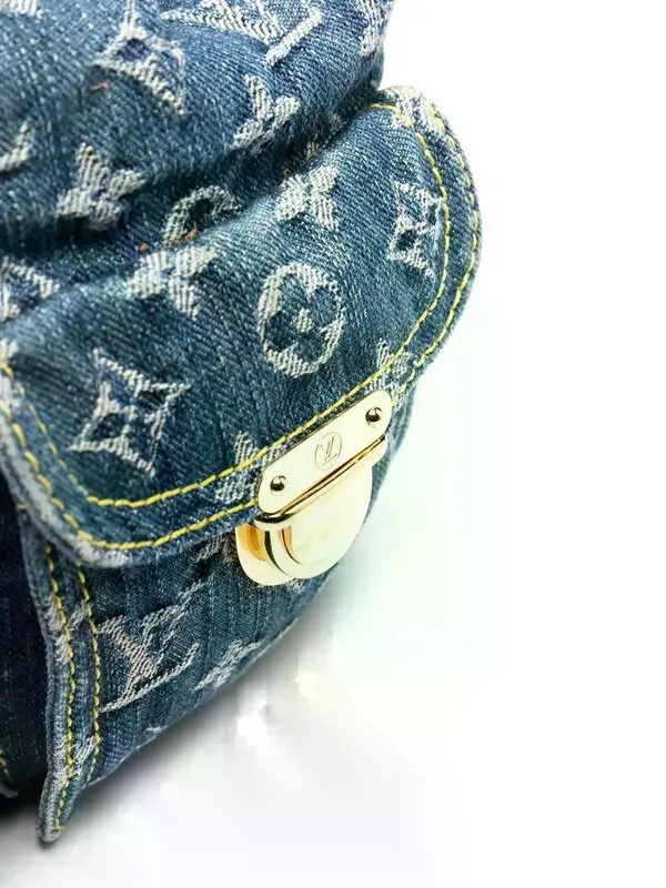 LOUIS VUITTON 2003 Monogram Denim Backpack