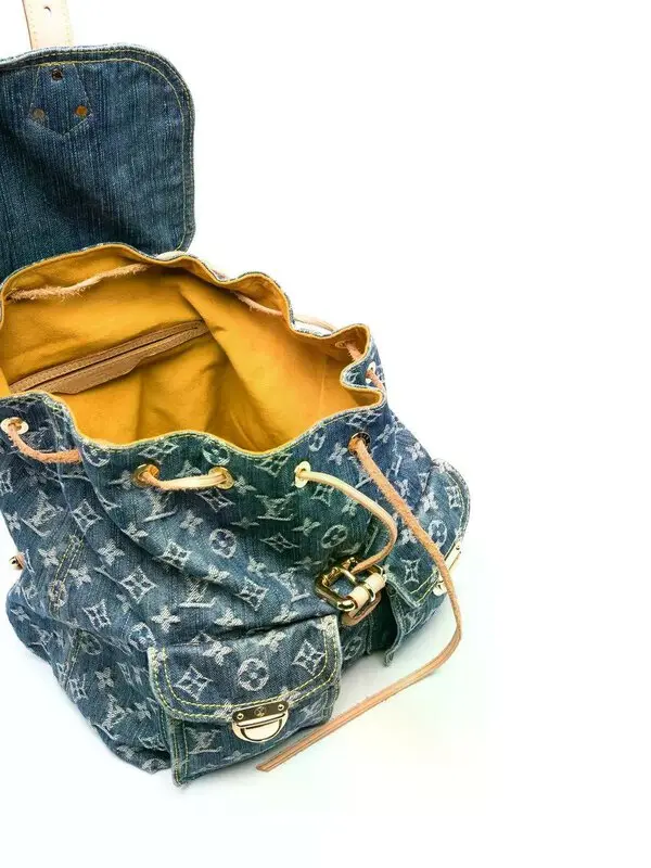 LOUIS VUITTON 2003 Monogram Denim Backpack