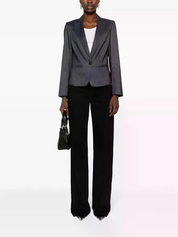 FERRAGAMO 2000s Single-breasted Peplum Blazer