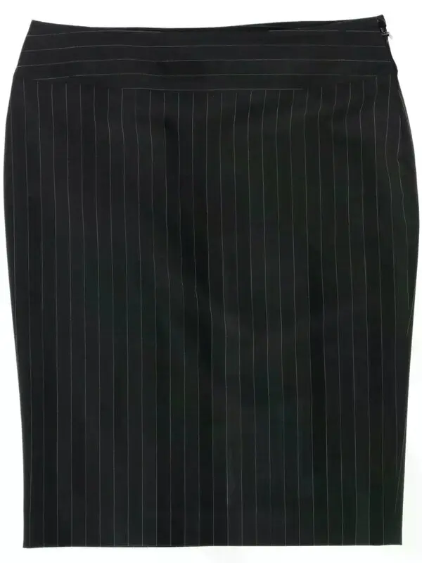 Gucci 2000s Pinstripe Mini Skirt