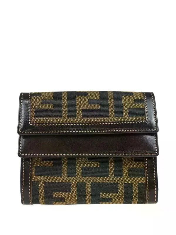 Fendi 1990-2000 Zucca Wallet - Brown