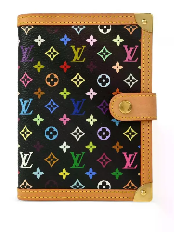 LOUIS VUITTON 2005 Agenda Pm Monogram Notebook Cover - Black