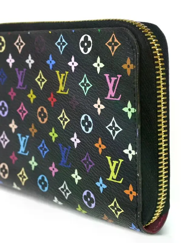 LOUIS VUITTON X Takashi Murakami 2016 Monogram Multicolour Wallet - Black