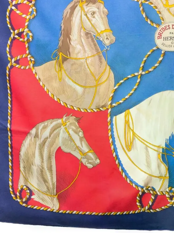 Hermès 1974 Brides Legers Scarf